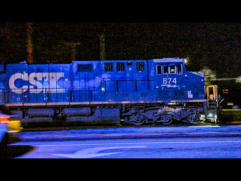 CSX 874 Leads I045 Through Dover Florida! - YouTube