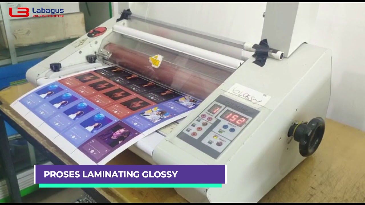 PROSES PRINT AC260 & LAMINATING GLOSSY - YouTube