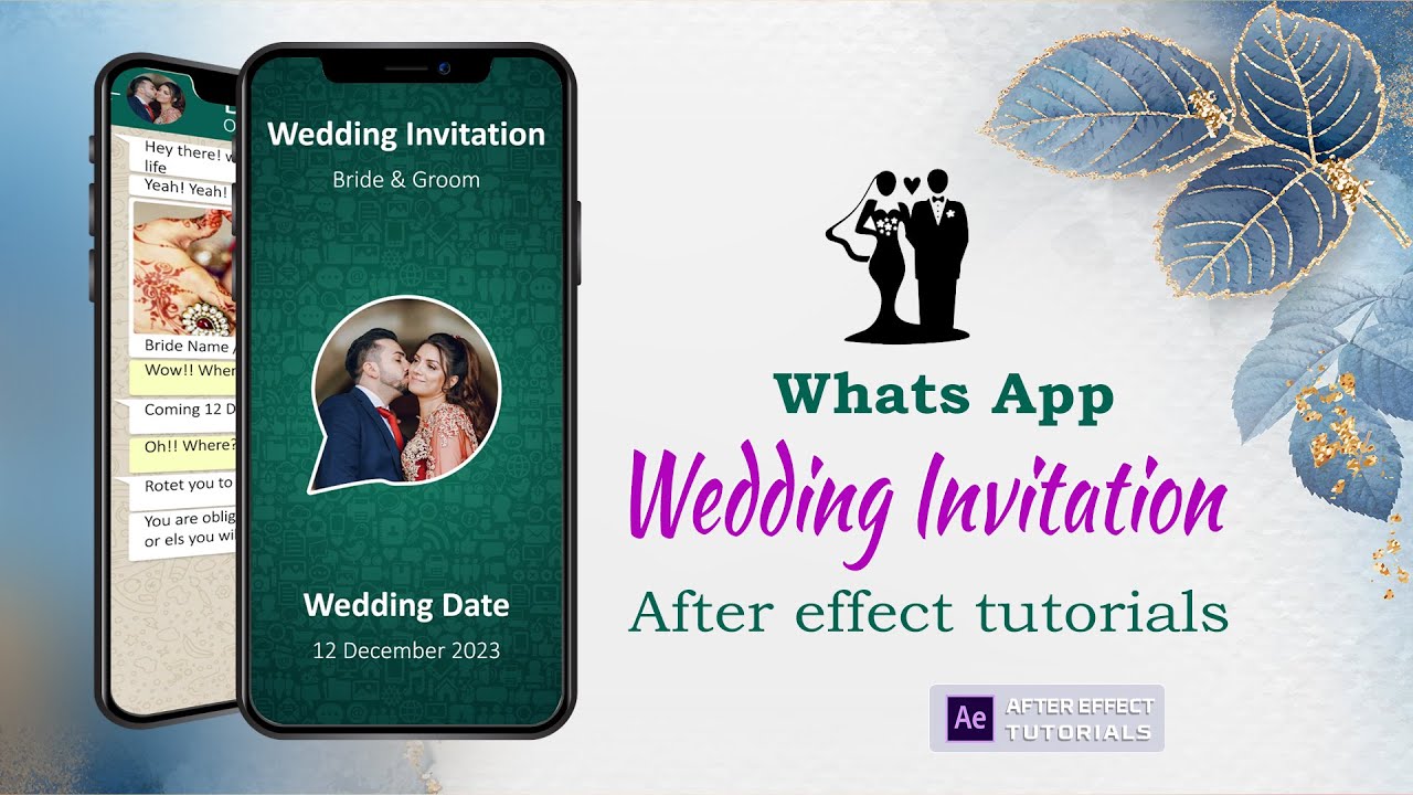 After effects wedding templates free | digital wedding invitation video ...