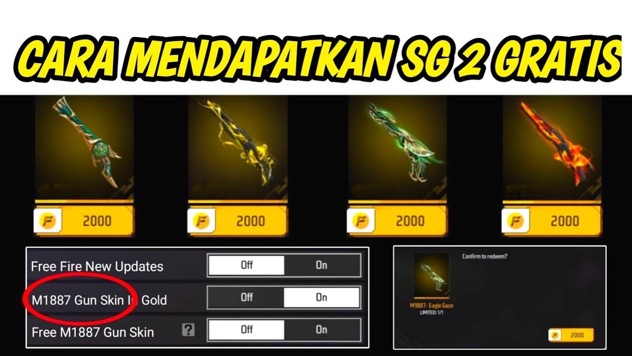 PEMBUKTIAN‼️CARA MENDAPATKAN SKIN SG 2 GRATIS TERBARU 2023 - YouTube