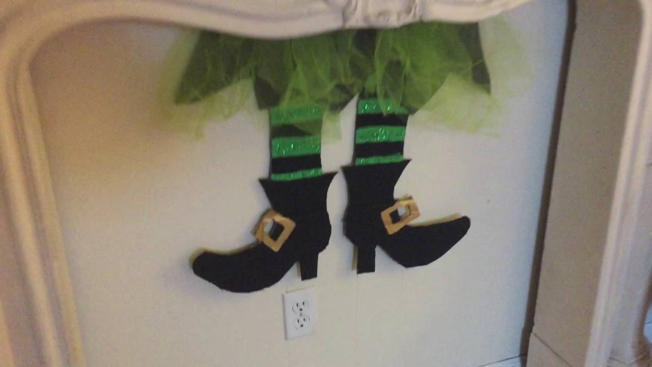 Cardboard Witch Legs - YouTube