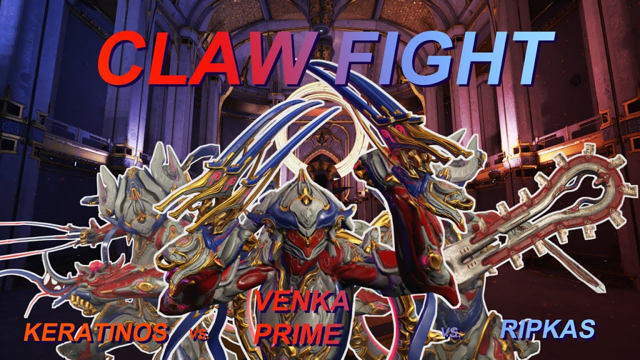 Venka Prime, Keratinos & Ripkas Comparison | Warframe - YouTube