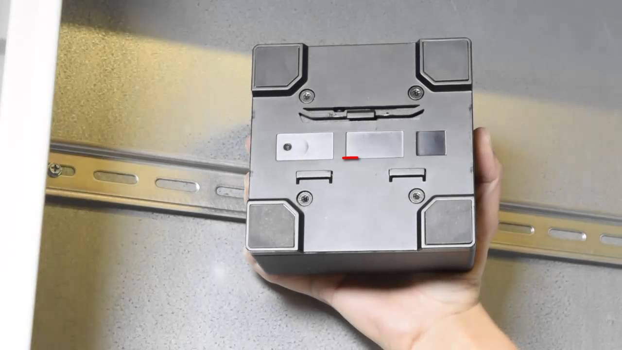 Mounting tip: Mounting the AXIS F41 Main Unit on DIN rail - YouTube