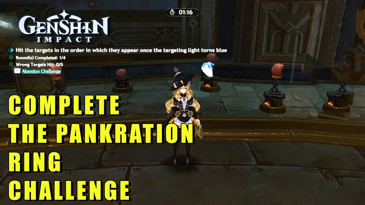 Complete the Pankration Ring Challenge | Genshin Impact - YouTube