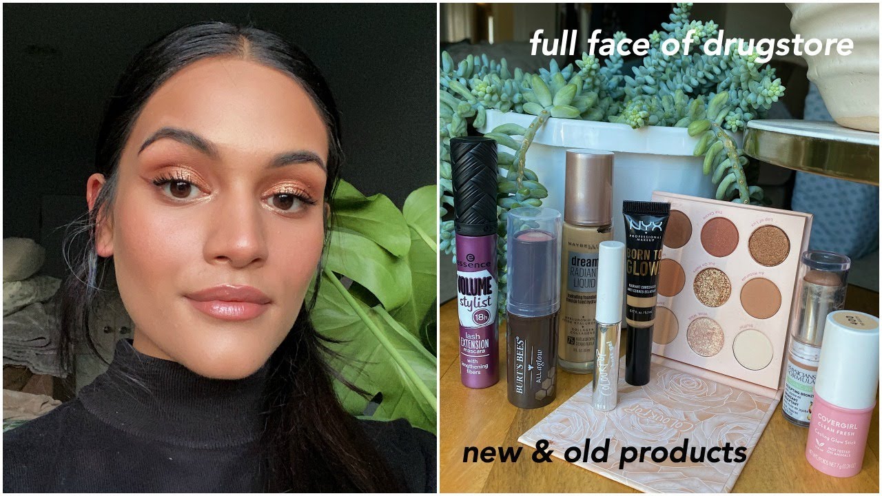 affordable makeup look // new & old releases - YouTube