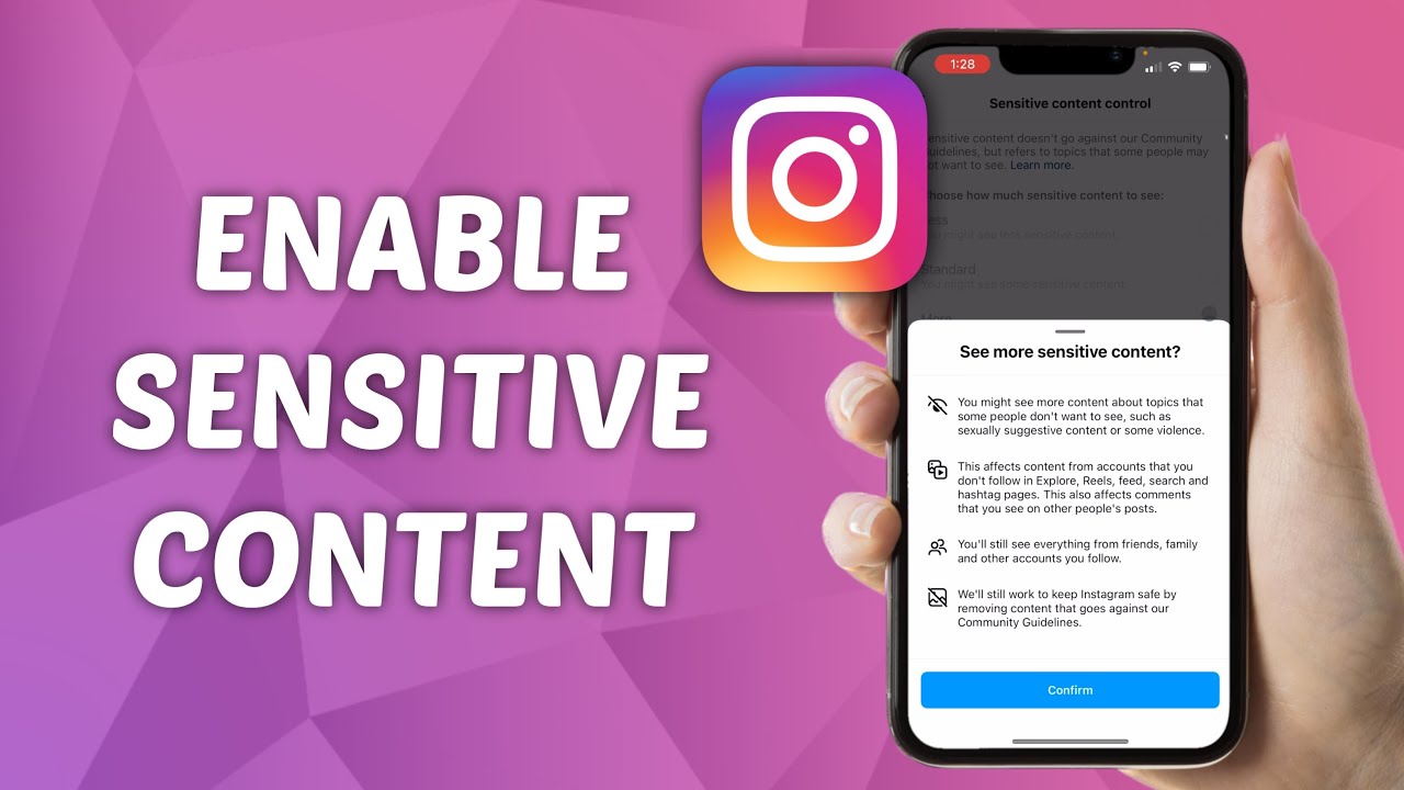 How to Enable Sensitive Content on Instagram - YouTube