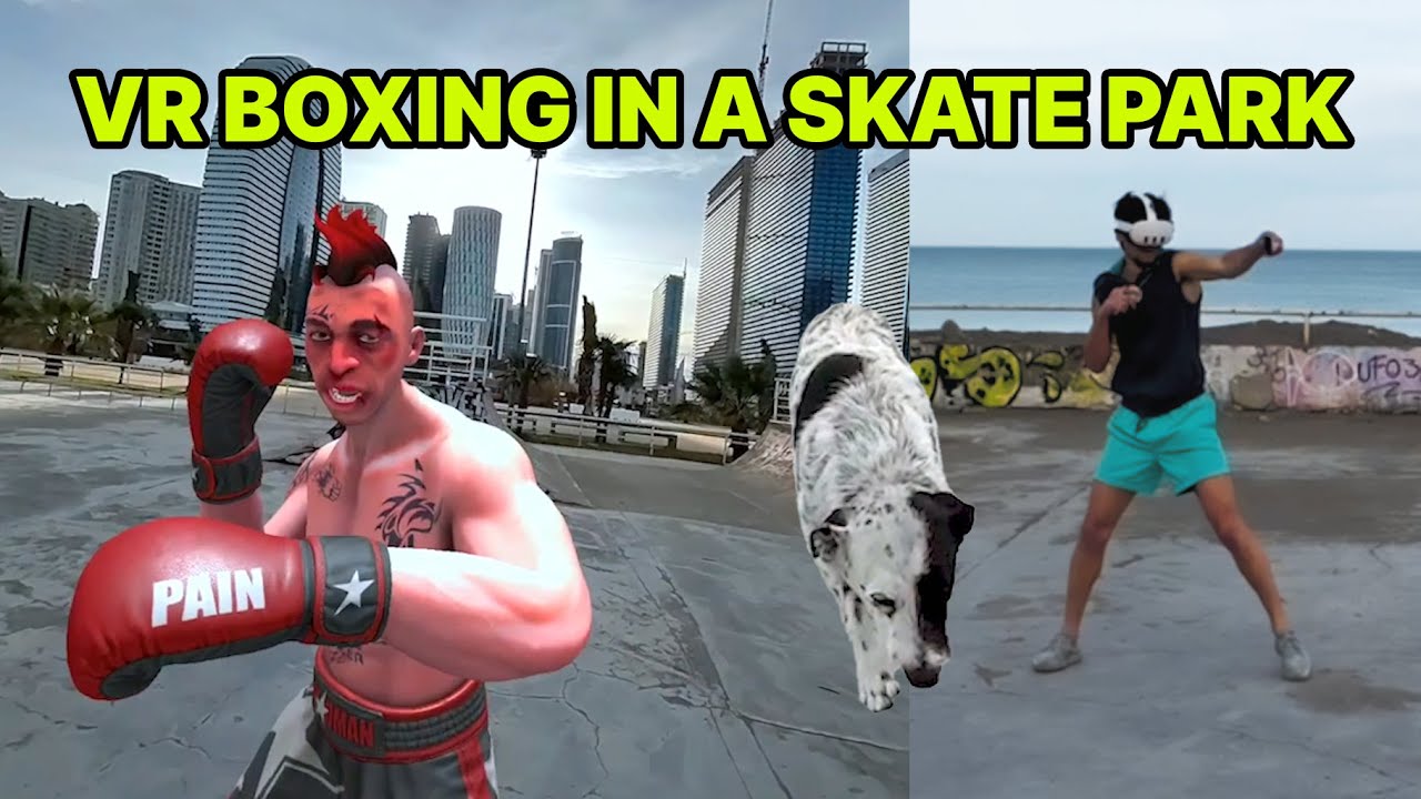 VR Boxing in a Skate Park - YouTube