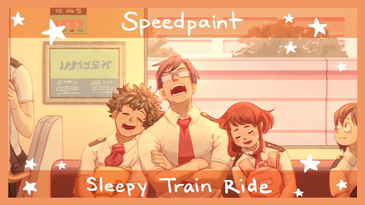 Sleepy Train Ride - BNHA Speedpaint - YouTube