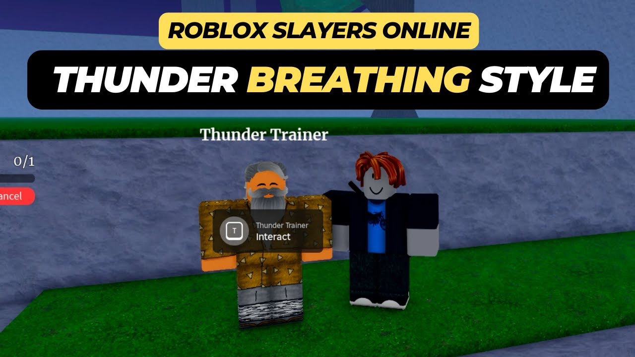 How to Get Thunder Breathing Style in Roblox Slayers Online - YouTube