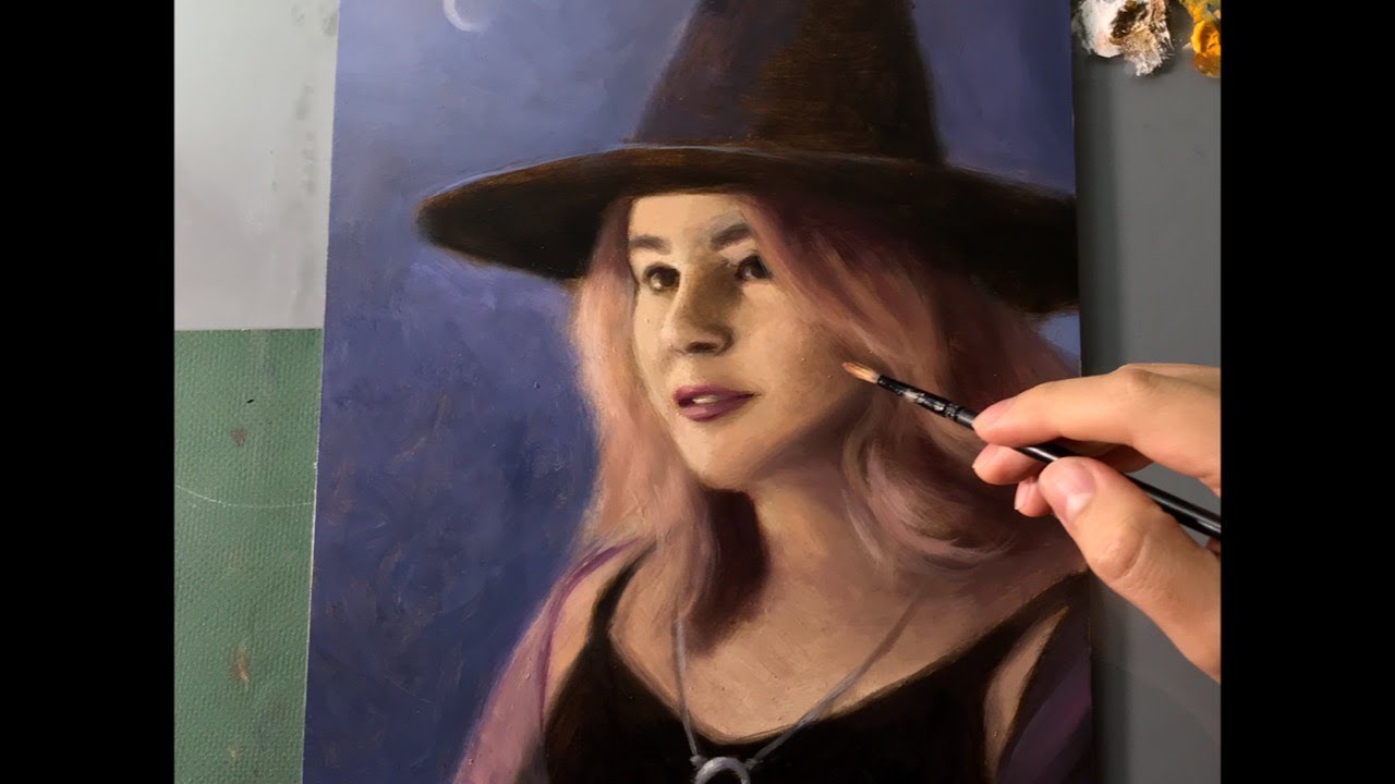 Portrait Painting Tutorial - LIVE! Glowing Colors | Virtual Painting ...