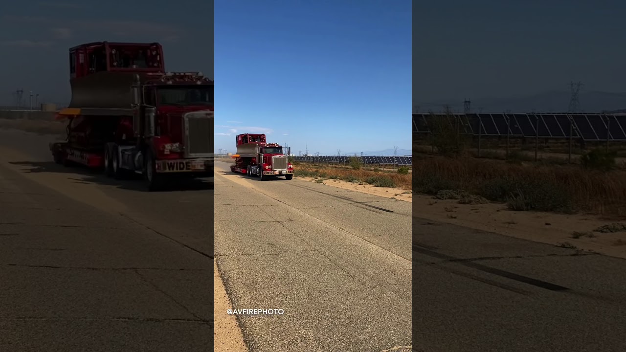 Los Angeles County Fire Department Dozer Team 1 Responding. - YouTube
