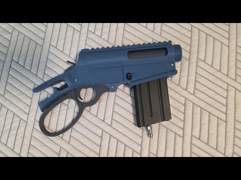 3D printing airsoft Lever action gas rifle - 4 - YouTube