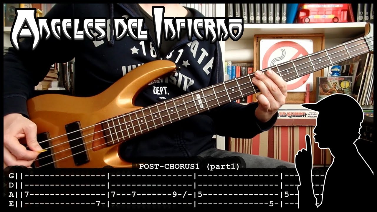 ANGELES DEL INFIERNO - Al otro lado del silencio 🤫 (bass cover w/ Tabs ...