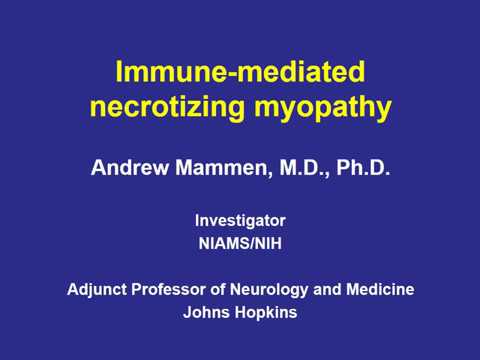 Immune-Mediated Necrotizing Myopathies - YouTube
