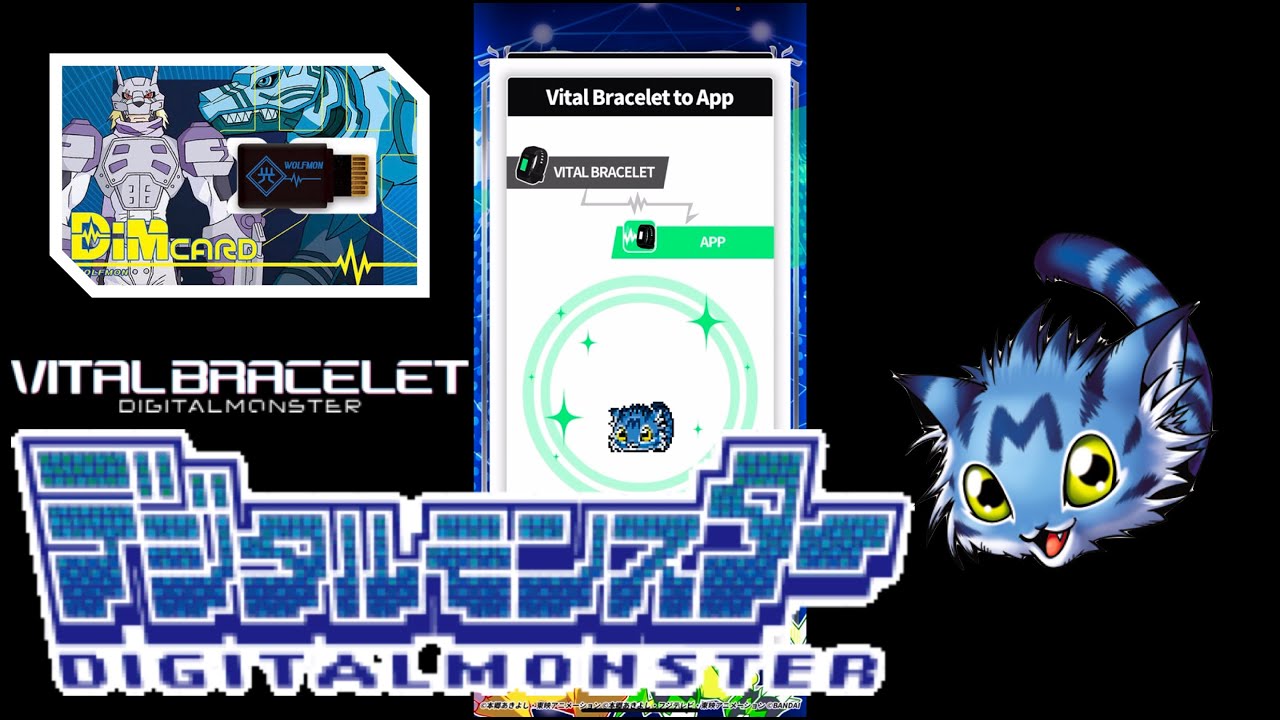 DIGIMON Vital Bracelet / Vital Hero - WANYAMON || EX3 Wolfmon DiM Log ...