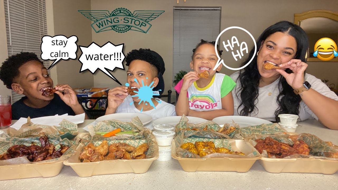 WINGSTOP MUKBANG | KIDS EDITION | FAMILY TALK - YouTube