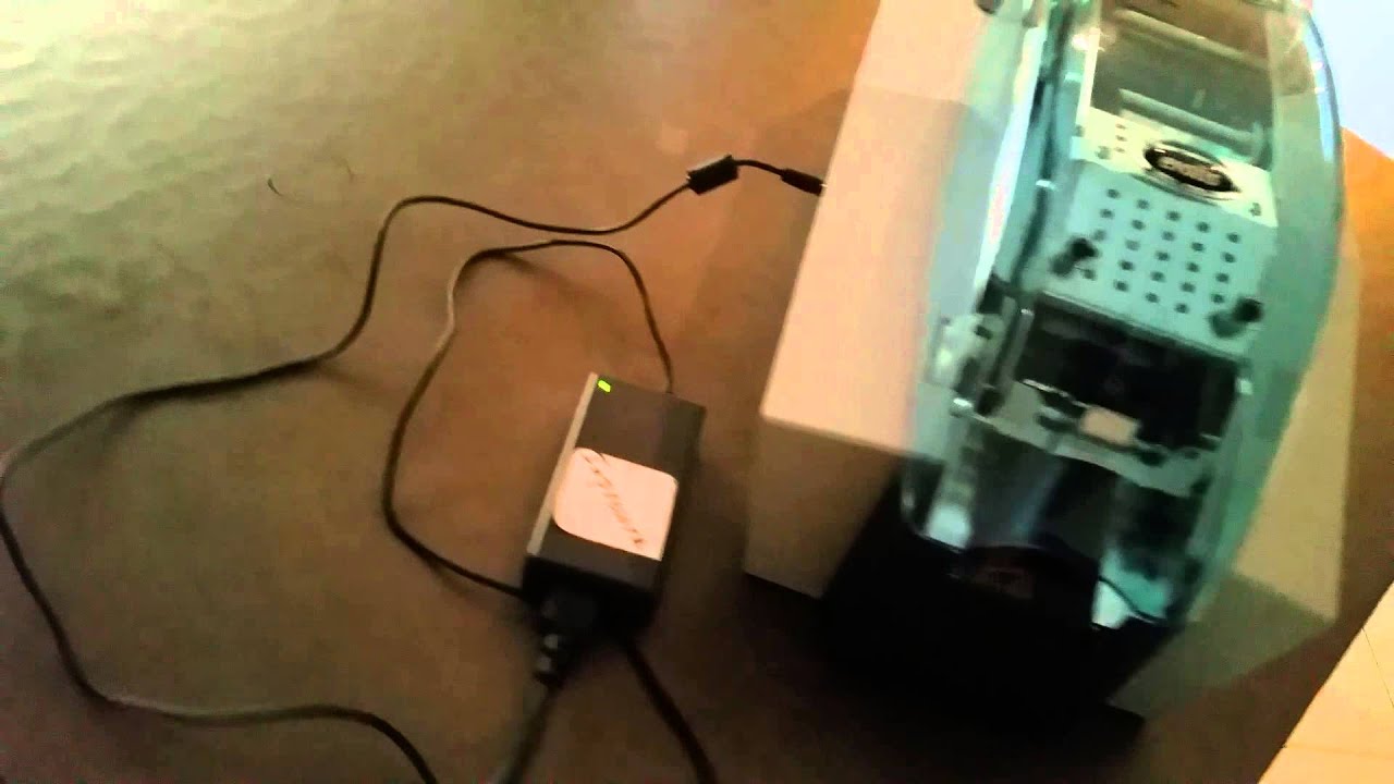 evolis dualys all lights blink - YouTube