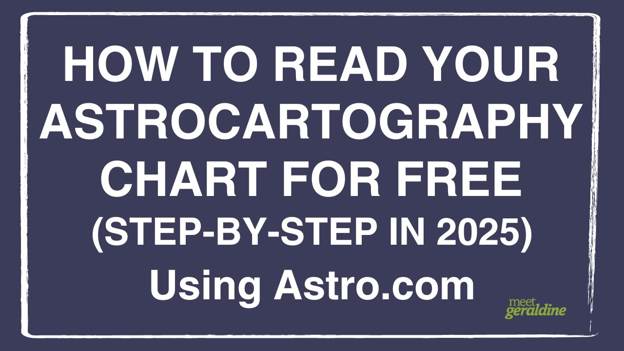 How To Read Your Astrocartography Chart for FREE (2025) - YouTube
