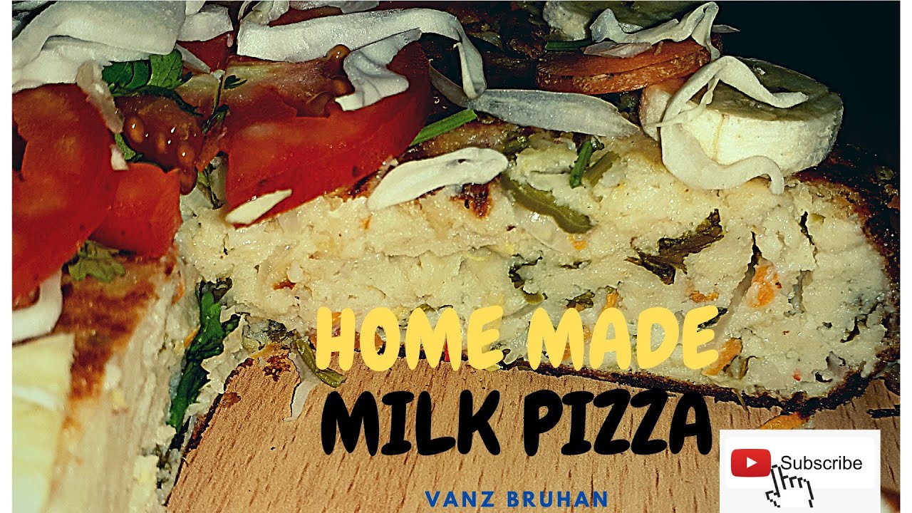 HOW TO MAKE A HOME MADE MILK PIZZA!!!! - YouTube