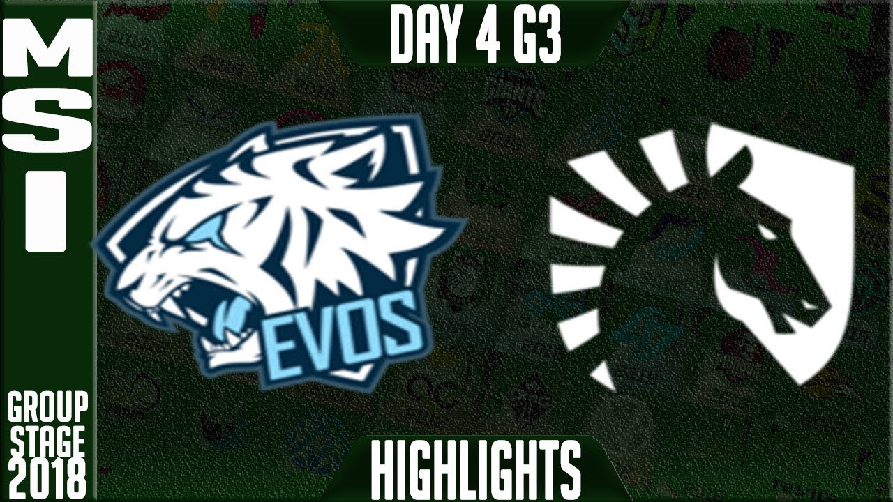 EVS vs TL Highlights | MSI 2018 Day 4 Group Stage | Evos Esports vs Team Liquid - YouTube