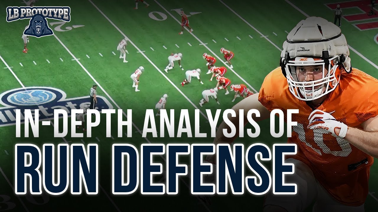 LB Run Stop Analysis. Thought process of an Elite Run stopper. - YouTube