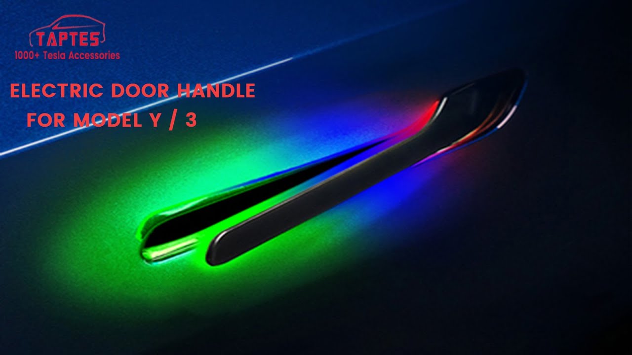 TAPTES Electric Door Handle for Model Y Model 3 Luminous Automatic Door ...