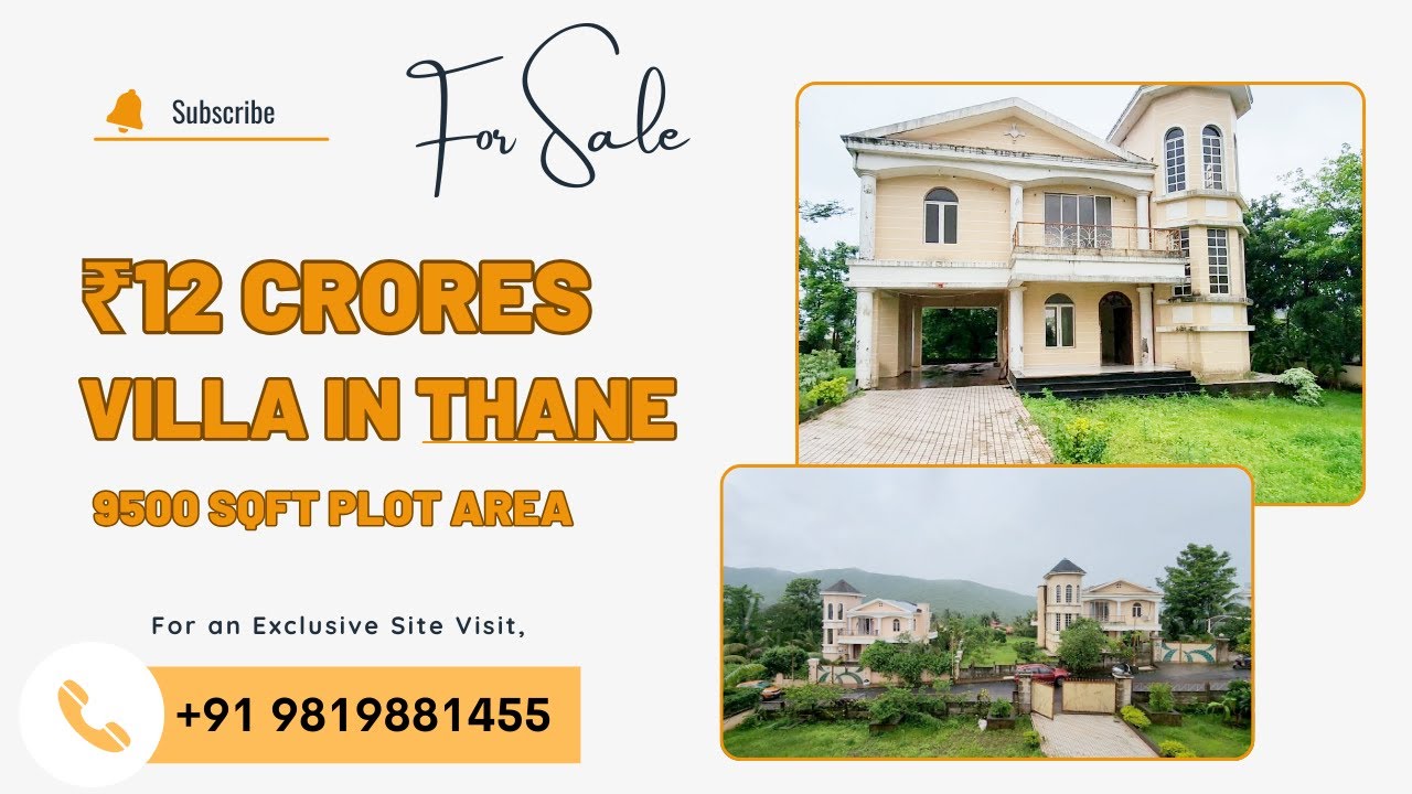 ₹12 Crores | Exclusive Villa in Largest Plot Area of 9500 SqFt For Sale ...