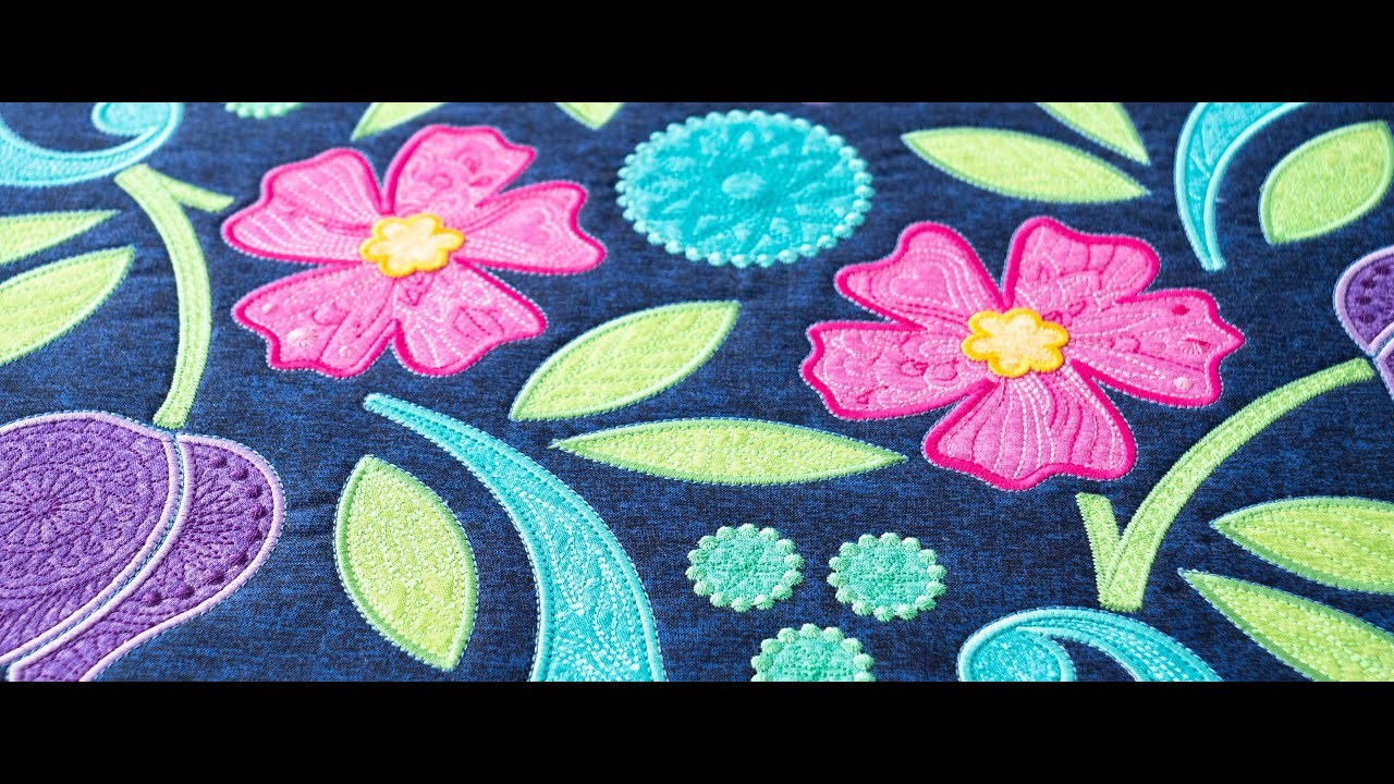 Posies - adapted for embroidery by Sarah Vedeler - YouTube