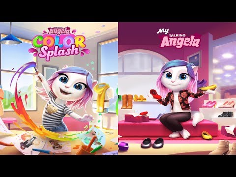 Angela Splash Level 17 Vs My Talking Angela*Gameplay make for kid Ep 4 ...