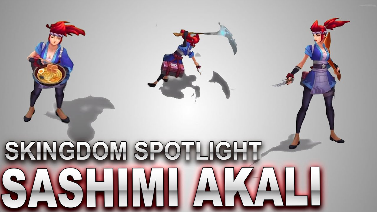 Sashimi Akali Skin Spotlight | SKingdom - League of Legends - YouTube