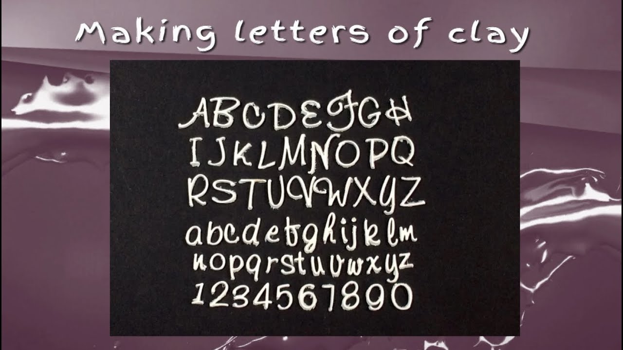 How to make paper clay letters - YouTube