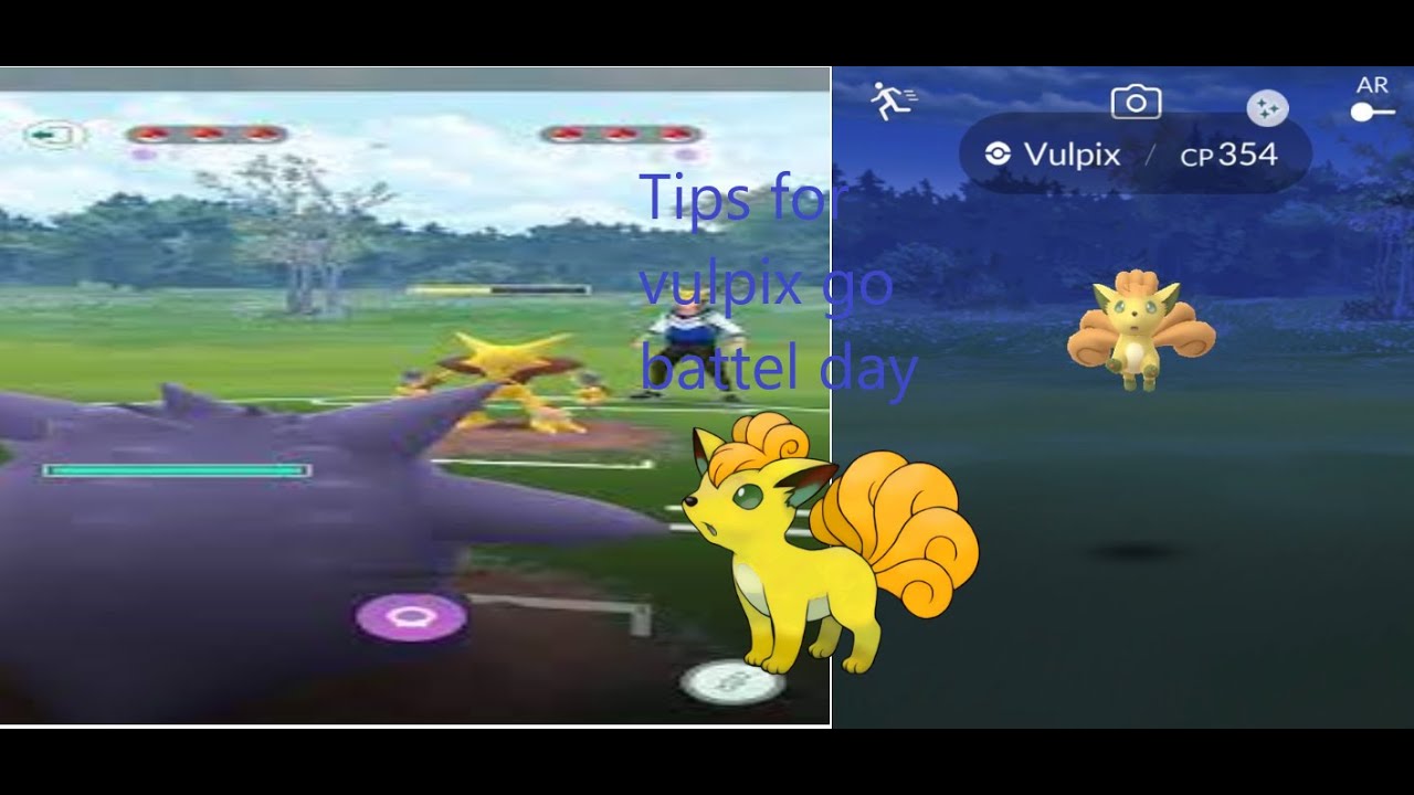 Tips for vulpix go battel day - YouTube