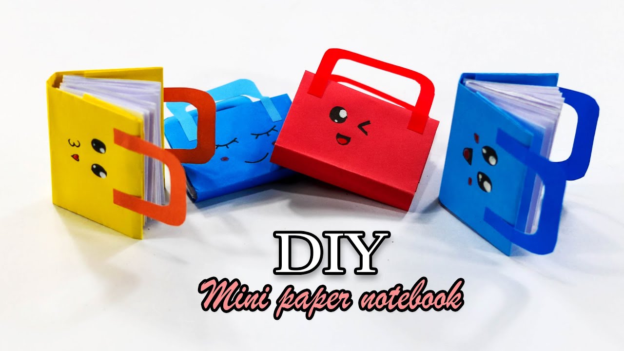 DIY MINI NOTEBOOKS ONE SHEET OF PAPER - DIY BACK TO SCHOOL - YouTube