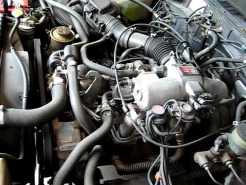 89 3FE Landcruiser Engine Running - YouTube