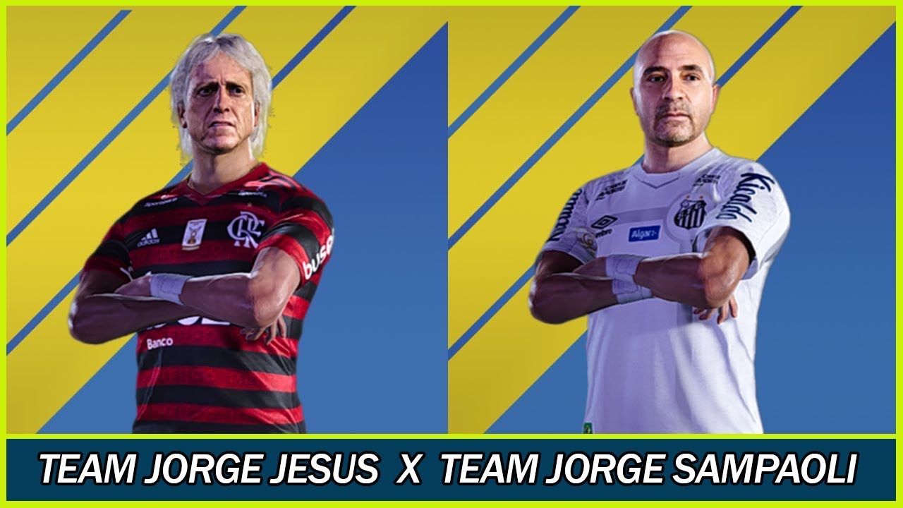Team Jorge Jesus x Team Jorge Sampaoli - PES 2020 - YouTube