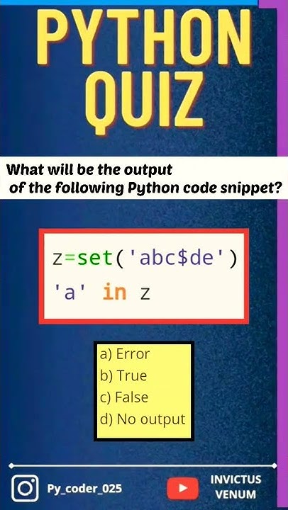 Python Q. for U - quiz | #shorts #python_programming #python3 #pythonforbeginners #tutorial ...