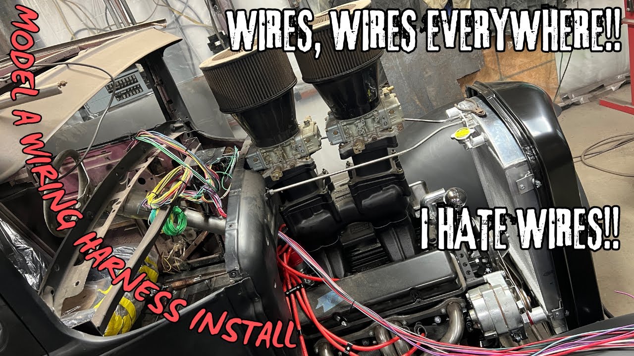 1931 Model A Wiring Harness Install pt 2 - YouTube