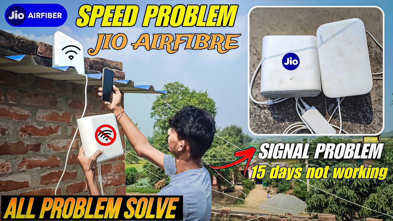 Jio AIRFIBRE Big Problem INTERNET SPEED | 15 days| JIO AIRFIBRE SPEED ...