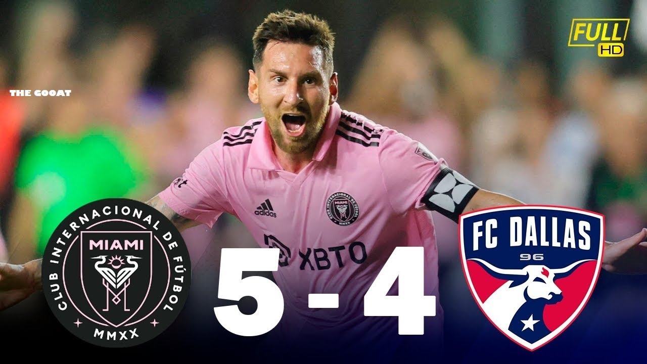 Inter Miami vs Dallas 4-4 PEN 5-3 - All Goals & Highlights - 2023 Messi ...