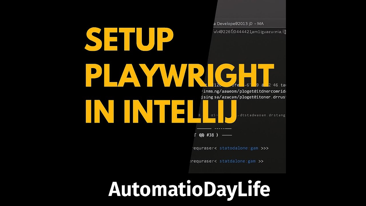 Playwright Installation In IntelliJ - YouTube