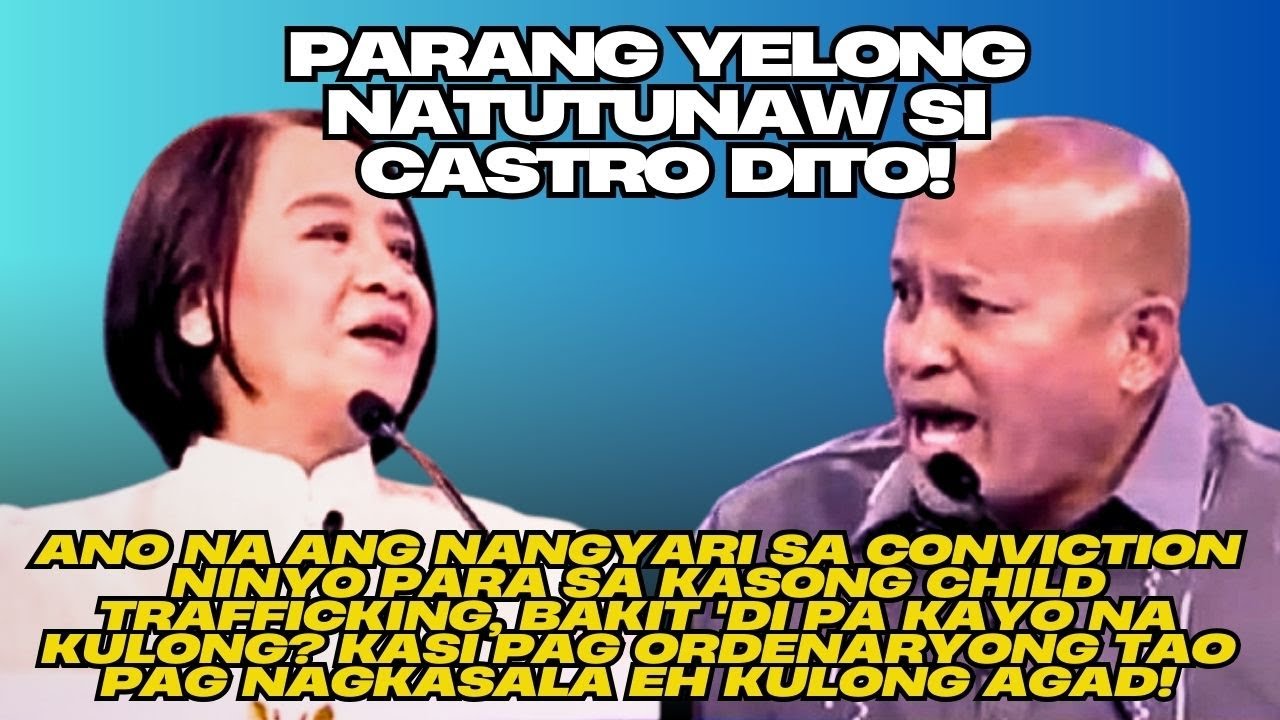 NAPAHIYA TULOY SI CONG. CASTRO NG MAGHARAP SILA NI SEN. BATO SA DEBATE ...