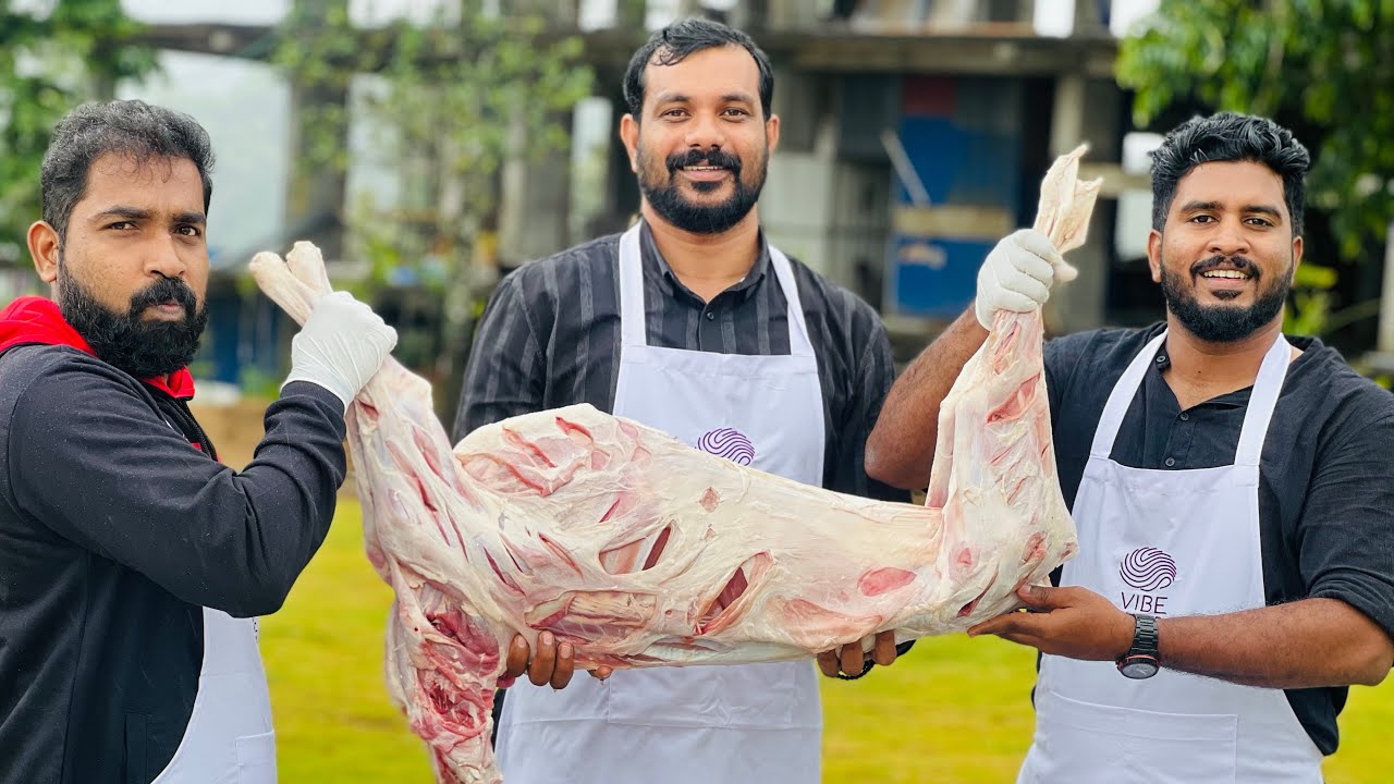 VIBE RESORT MUNNAR | FULL GOAT GRILLED | YUMMY COOKING FULL GOAT - YouTube