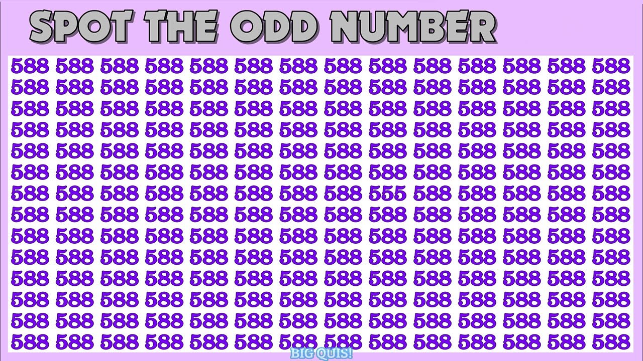 CAN YOU FIND THE ODD NUMBERS AND LETTER? #32 | HOW GOOD ARE YOUR EYES ...