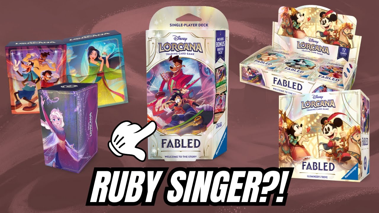 Lorcana's First Ruby Singer? | Fabled Accessories Overview - YouTube