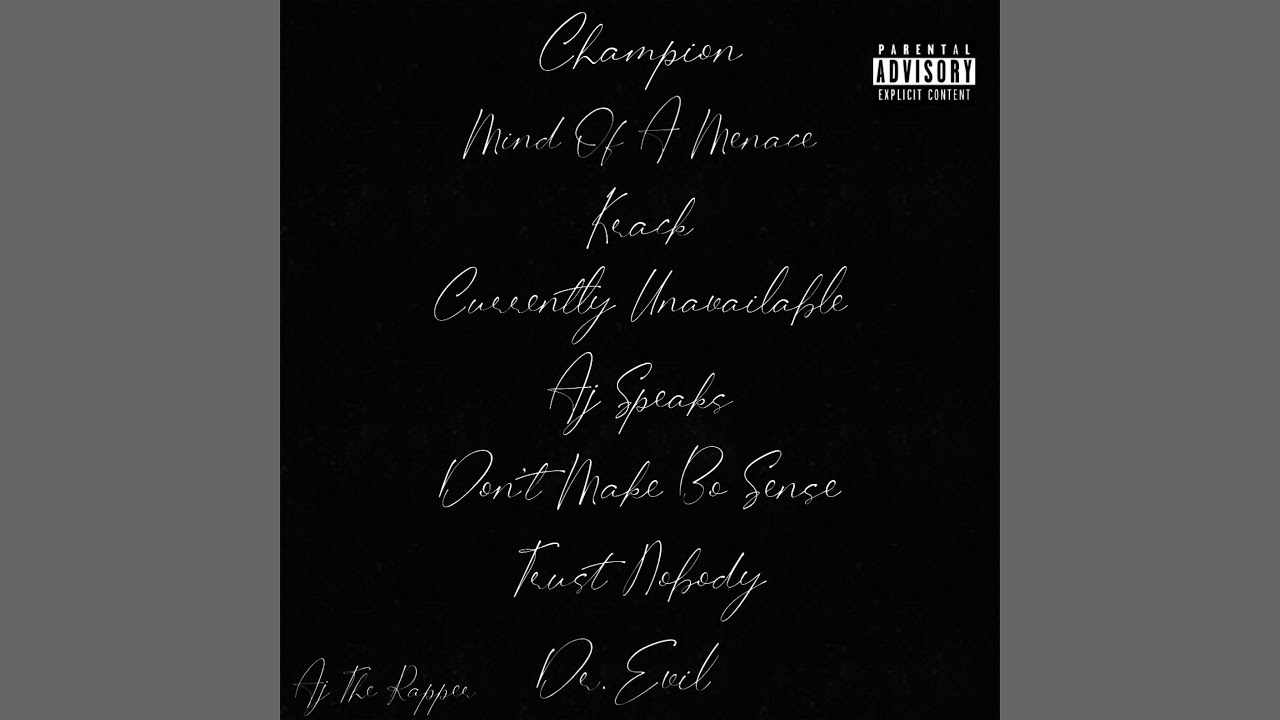 Aj The Rapper - Champion (Official Audio) - YouTube