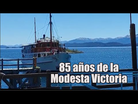 Modesta Victoria un Icono de Bariloche y de los lagos del Sur. Un barco ...