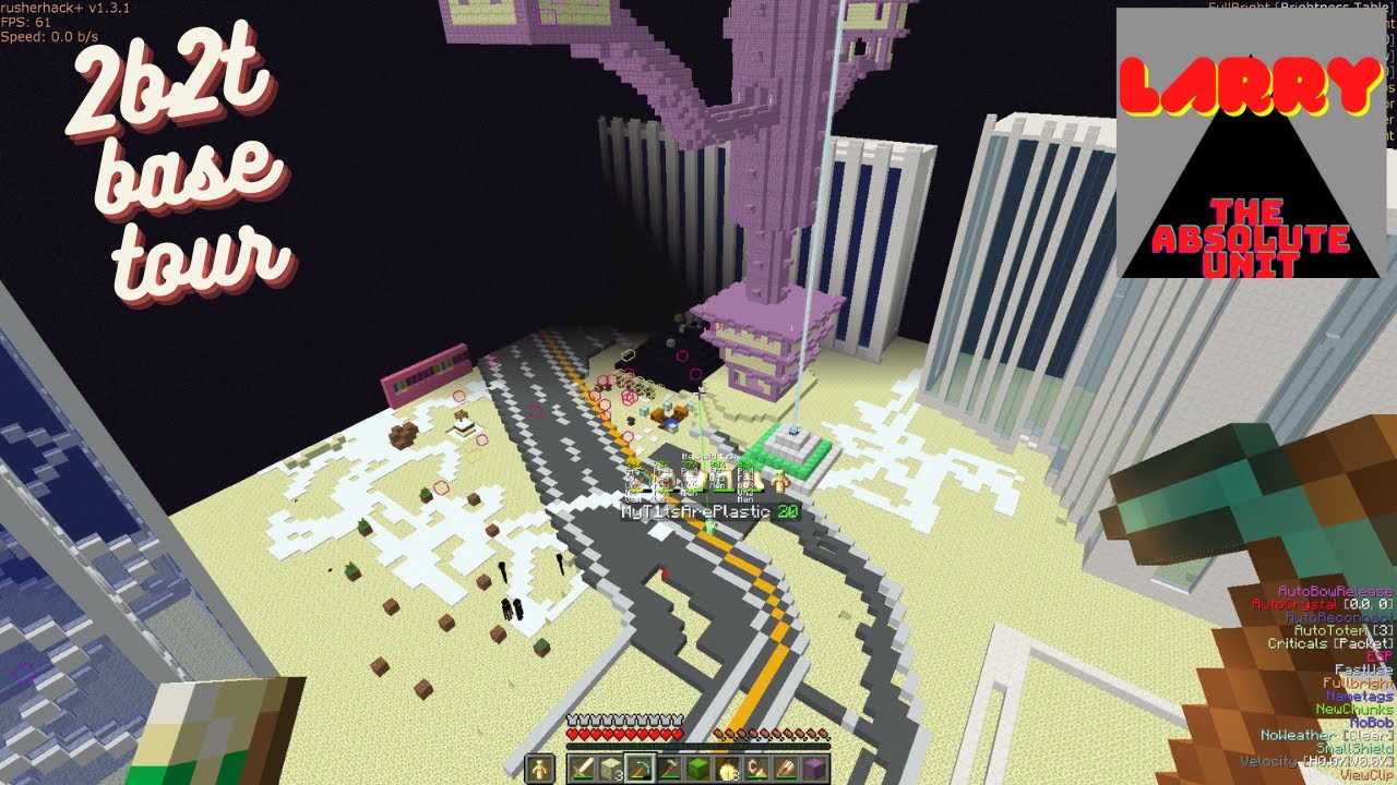 2B2T showing off my end World border base for the last time - YouTube