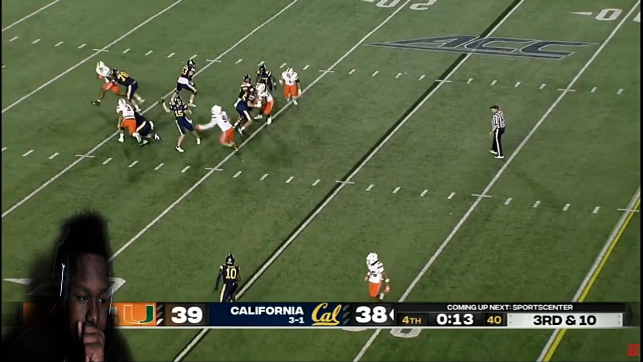 I Know 4 Weeks LATE But Miami Hurricanes vs. California Golden Bears ...