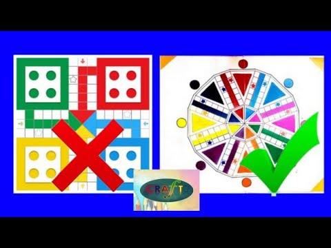 Family ludo game | 8 people play udo game |hand made ludo| how to make ...