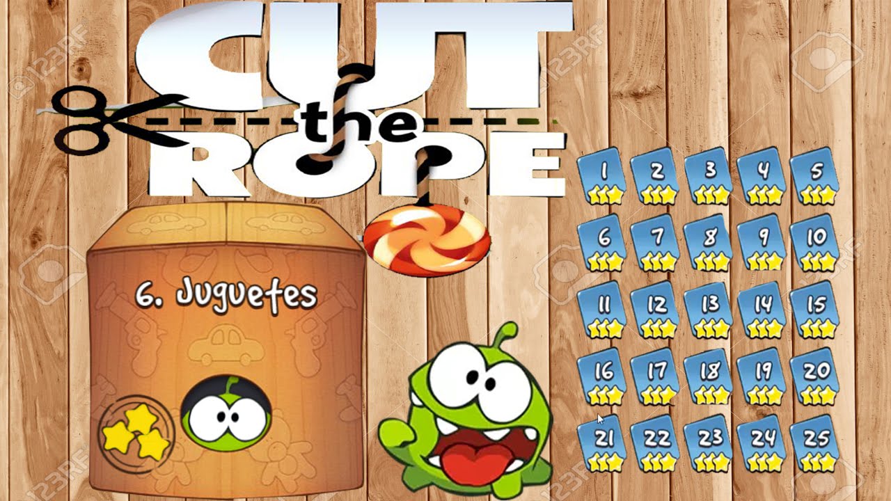 Cut The Rope 1, Season 2 (6 Toy Box-Caja Juguetes 1-25) 3 Stars ...
